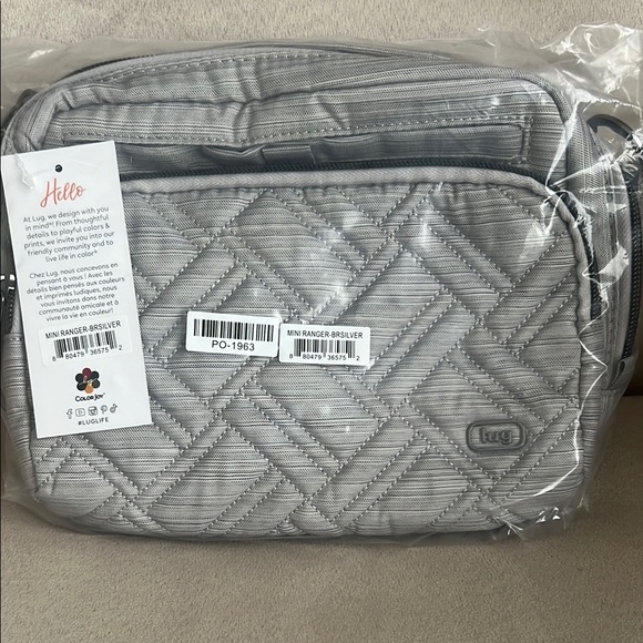 lug | Bags | Nwt Lug Ranger Mini Crossbody Bag In Brushed Silver | Poshmark